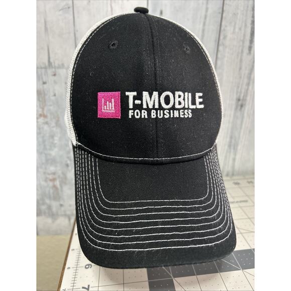 Port Authority | Accessories | Tmobile Hat Adjustable Black White Mesh ...